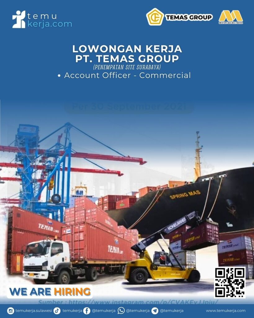 PT TEMAS Tbk – Info Loker | Temukerja.Com