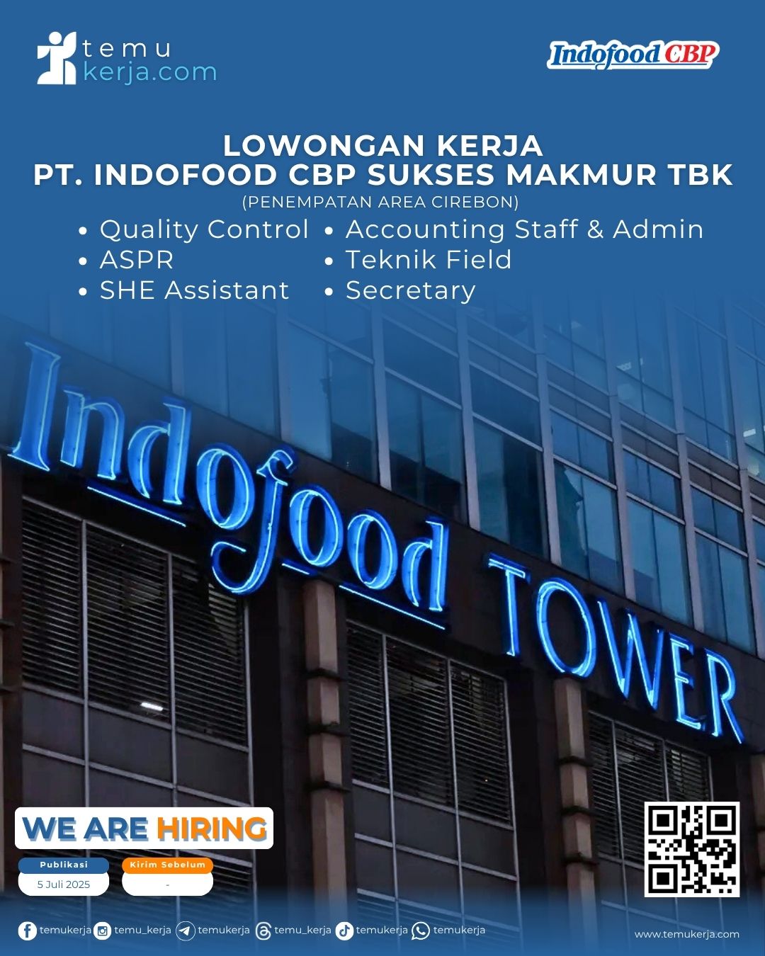 PT Indofood CBP Sukses Makmur Tbk – Info Loker | Temukerja.Com