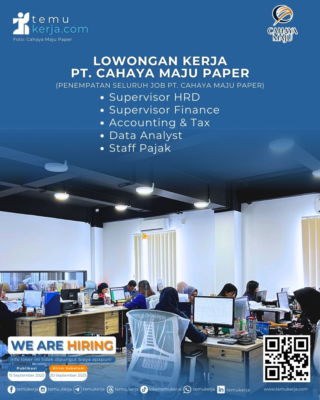 Cahaya Maju Paper – Info Loker | Temukerja.Com